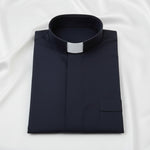 Barbiconi Slip-In Collar Long Sleeve Priest/Clergy Shirt